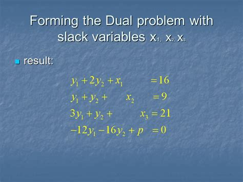 5 5 dual problem minimization with problem constraints of the form associated with each