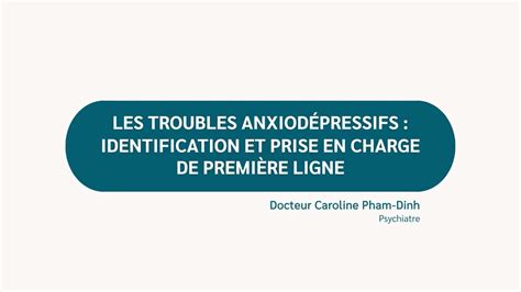 Teaser Troubles Anxieux Et Pisode D Pressif Caract Ris