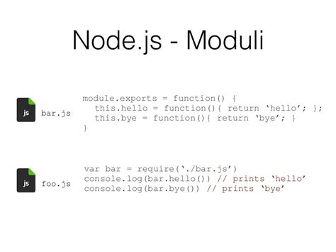 node js server side javascript