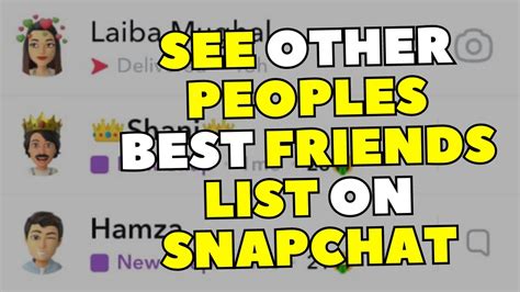 How To See Other People S Best Friend List On Snapchat SnapChat Par