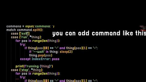 Python Making Command System With Match And Case Feature YouTube