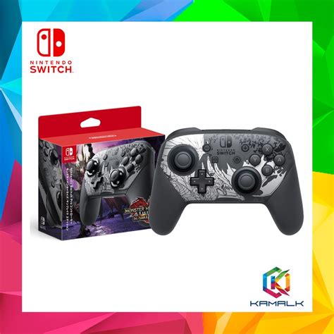 Nintendo Switch Pro Controller Monster Hunter Rise Sunbreak Edition
