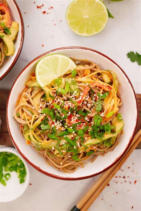 Cold Soba Noodle Salad The Cheeky Chickpea