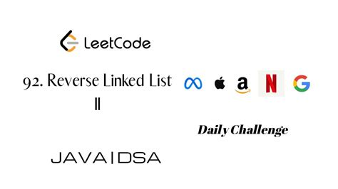 92 reverse linked list ii leetcode java explained solution youtube