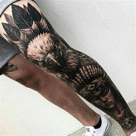 Tatuagem Na Perna Fechada India Tatuagem Na Perna Tatuagem Perna