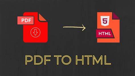 convert pdf to html online fast free and easy