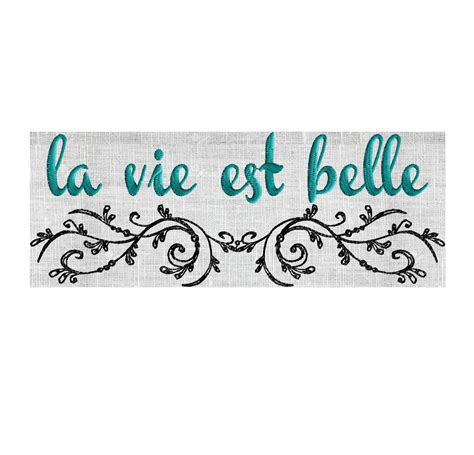 Paris Quote La Vie Est Belle Life Is Beautiful Etsy
