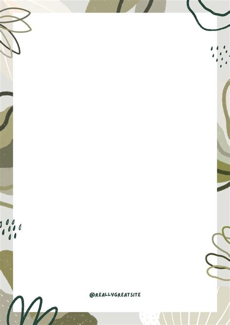 Page Border Design Aesthetic Image To U