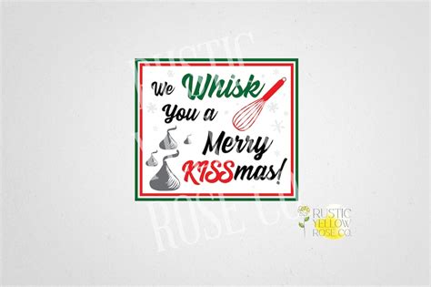 We WHISK You A Merry Kissmas Whisk Kisses Post Card Design Christmas Etsy