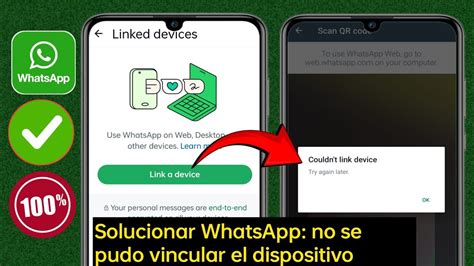 Solucionar El Problema De Que WhatsApp No Pudo Vincular Dispositivo