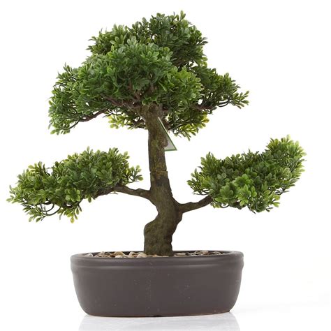 Sztuczny Bonsai Fikus mini 32 w brązowej doniczce hydroponika pl