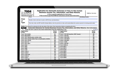 IRS 7004 Form 7004 Extension 2023 Business Tax Extension
