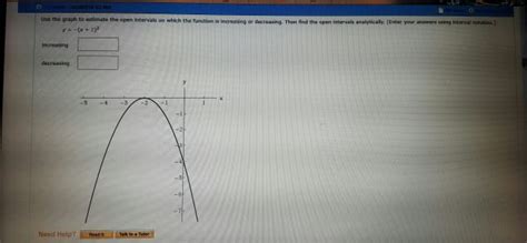 oneclass using a graph in exercises 5 10 use the graph to estimate the open intervals on which