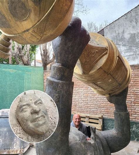 El Impresionante Avance De La Estatua De Marcelo Gallardo En River
