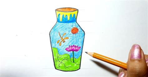 Hướng dẫn cách vẽ bình hoa đẹp dễ vẽ nhất