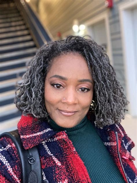 Grey Sisterlocks Natural Gray Hair Beautiful Dreadlocks