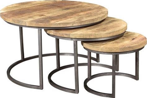 Duverger Industry Salontafels Set Van Inschuifbaar Rond