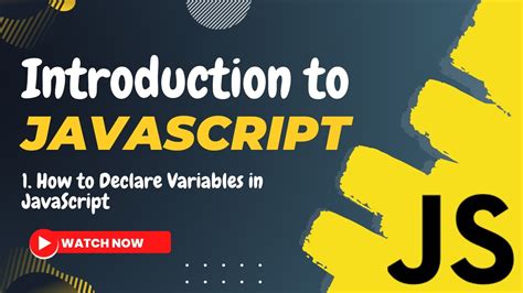 1 how to declare variables in javascript beginner s guide youtube