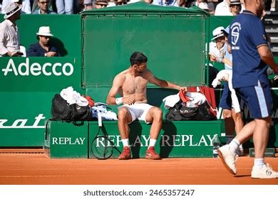 Novak Djokovic Bare Chested Shirtless Naked Torso Stock Photo
