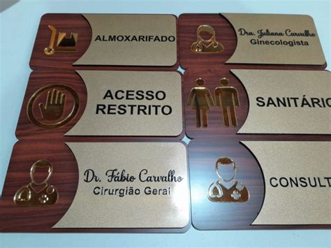 Placa De Identificação Personalizadas Para Porta Elo7