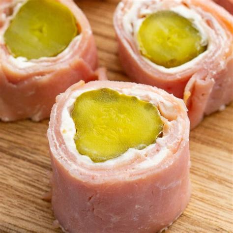 Ham And Pickle Roll Ups