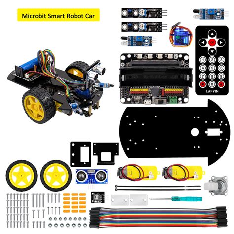 lafvin multi functional smart robot car v2 0 for microbit robot with t