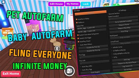 ROBLOX ADOPT ME VG HUB BEST SCRIPT HACK BABY AUTOFARM PET AUTOFARM