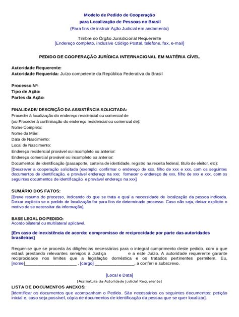 Ulrios E ModelosMinistrio Da Justia E Segurana Doc Template PdfFiller