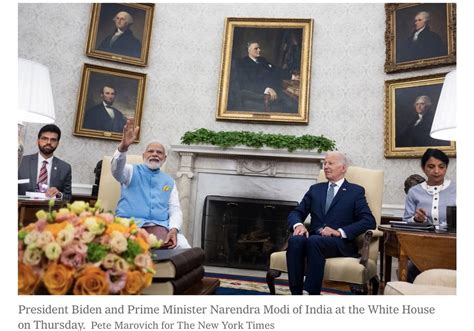 Korina Graf On Twitter Pr Sident Biden Und Premierminister Narendra