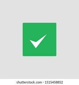 Checkbox Icon Green Tick Symbol Black Stock Vector Royalty Free