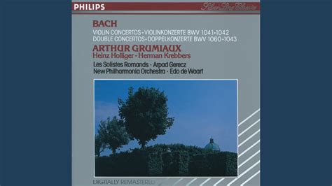 J S Bach Violin Concerto No In A Minor Bwv I Allegro