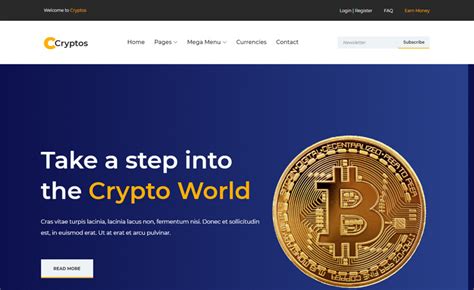 Cryptos Free Html Crypto Website Template Made With Bootstrap