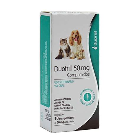Antimicrobiano DuoTrill 50 Mg Duprat Cartela Avulsa 10 Comprimidos