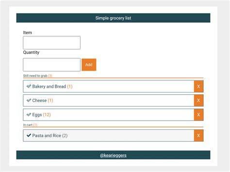 Simple Grocery List App In JavaScript CodeHim