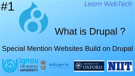 What Is Drupal Introduction Of Drupal Youtube