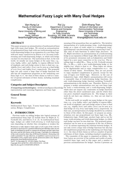 pdf mathematical fuzzy logic with many dual hedges