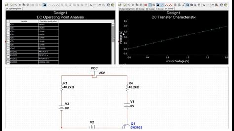 Multisim Tutorial Dc Analysis Of An Common Emitter Amplifier Using