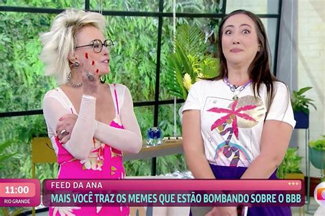 Ju Massaoka cita namoro de Ana Maria Braga no Mais Você e gera climão