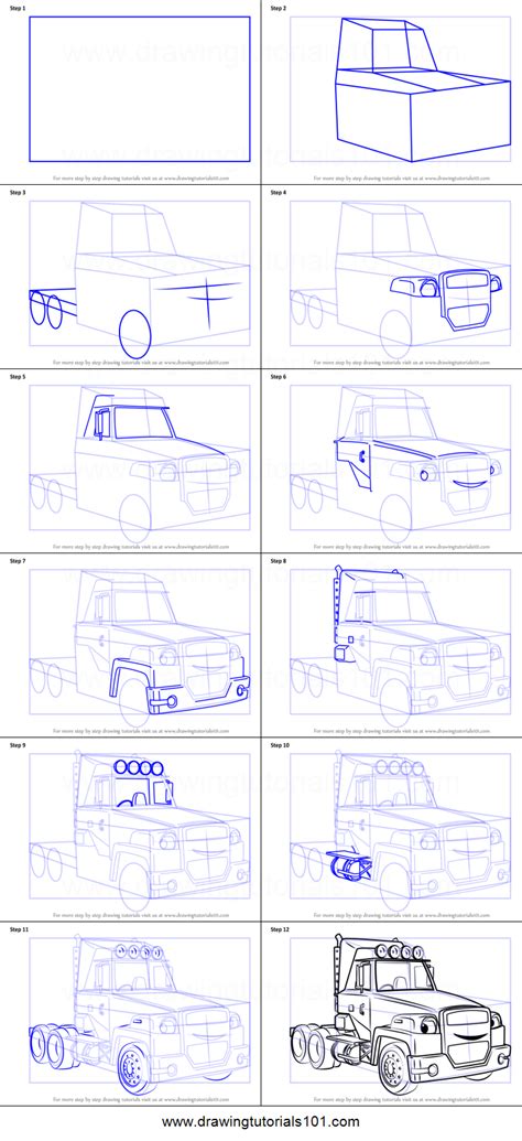 How To Draw Two Tonne From Bob The Builder Printable Drawing Sheet