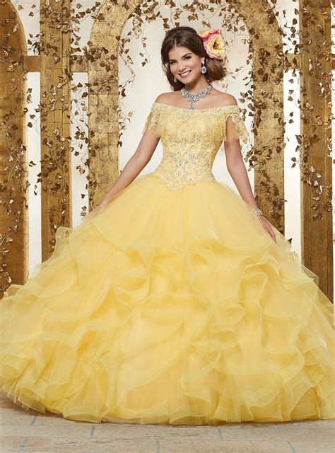 Ruffled Off Shoulder Quinceanera Dress By Mori Lee Vizcaya Mori