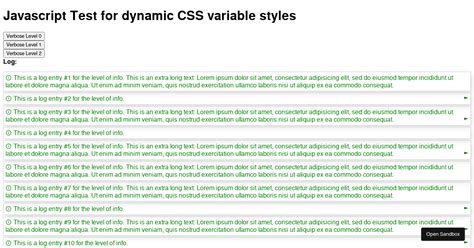 Dynamic Css Var Codesandbox