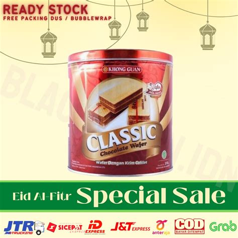 Free BUBBLEWRAP Box Khong Guan Wafer Khong Guan Classic Chocolate