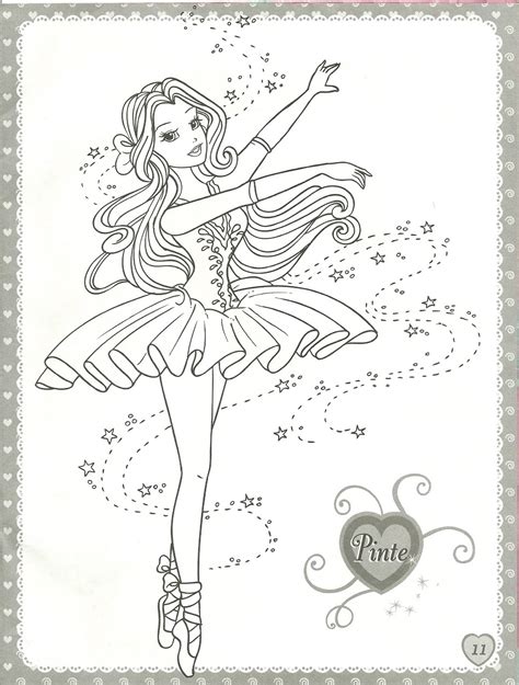 Baú da Web Desenhos de bailarinas para colorir
