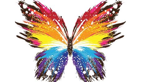 Rainbow Butterfly Wallpapers Wallpaper Cave