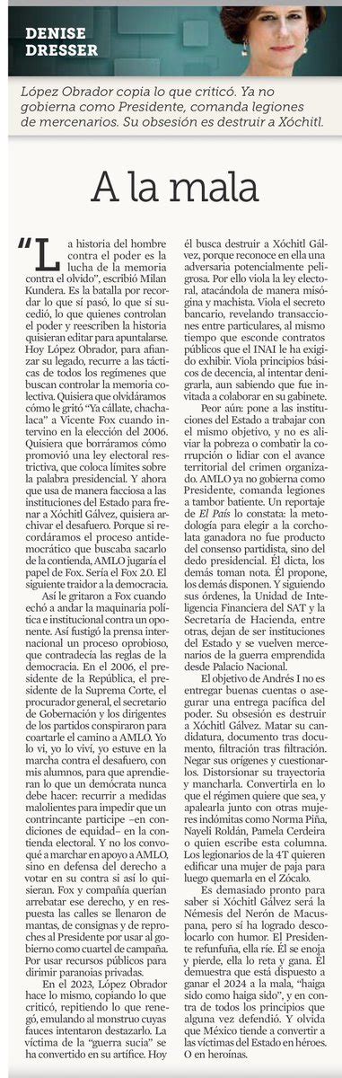 Alejandro 2024 On Twitter AMLO Busca Destruir A XochitlGalvez Porque