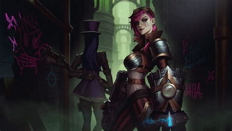 Caitlyn And Vi League Of Legends Drawn By Vatheja Danbooru
