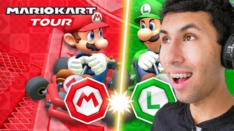 MARIO VS LUIGI TOUR IS HERE Let S Play Mario Kart Tour Mario Cup