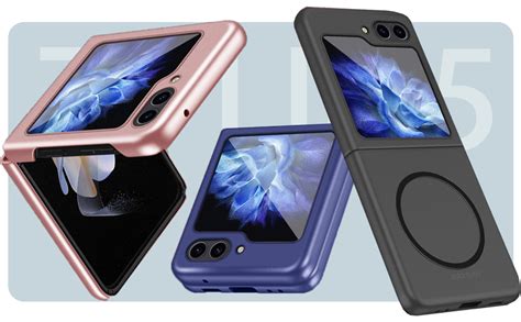 NINKI Funda para Samsung Galaxy Z Flip 5 con carga inalámbrica