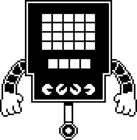 Editing UnderTale Mettaton Base Free Online Pixel Art Drawing Tool