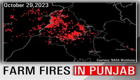 Punjab Reports 1 068 Stubble Burning Cases In A Single Day NASA Images